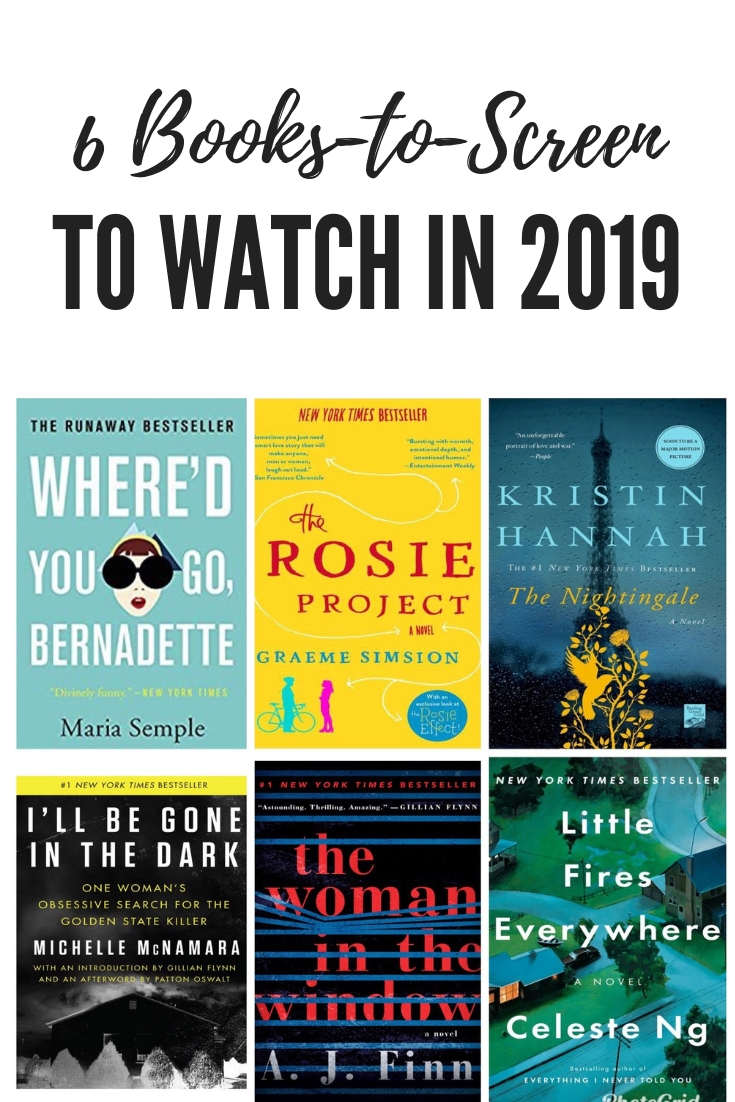6 Books-to-Screen I Might Actually Watch in 2019 | Book Thoughts from Bed